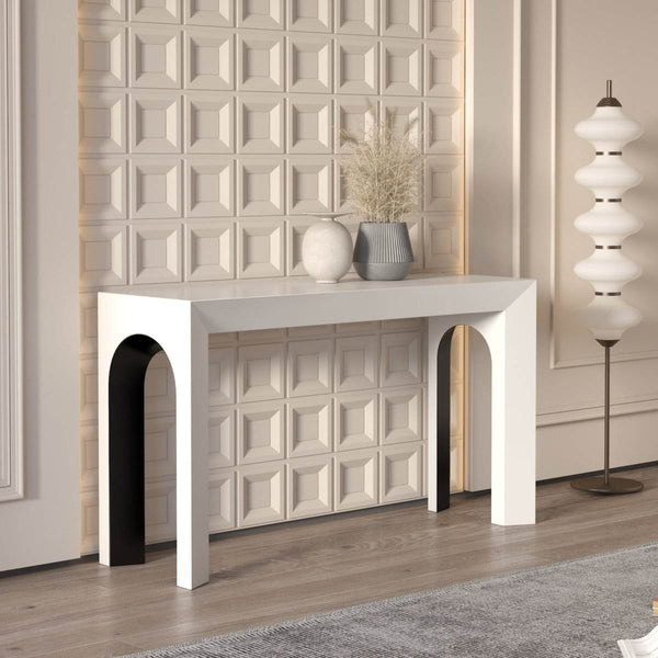 Elite Console Table White Black – Urban Lifestyle Furniture